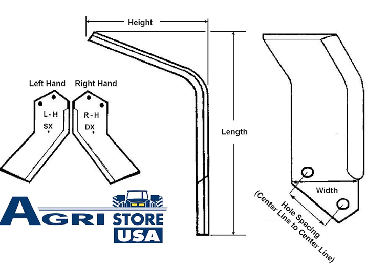 ROTARY HOE BLADE CELLI A130CL – AMA Oceania