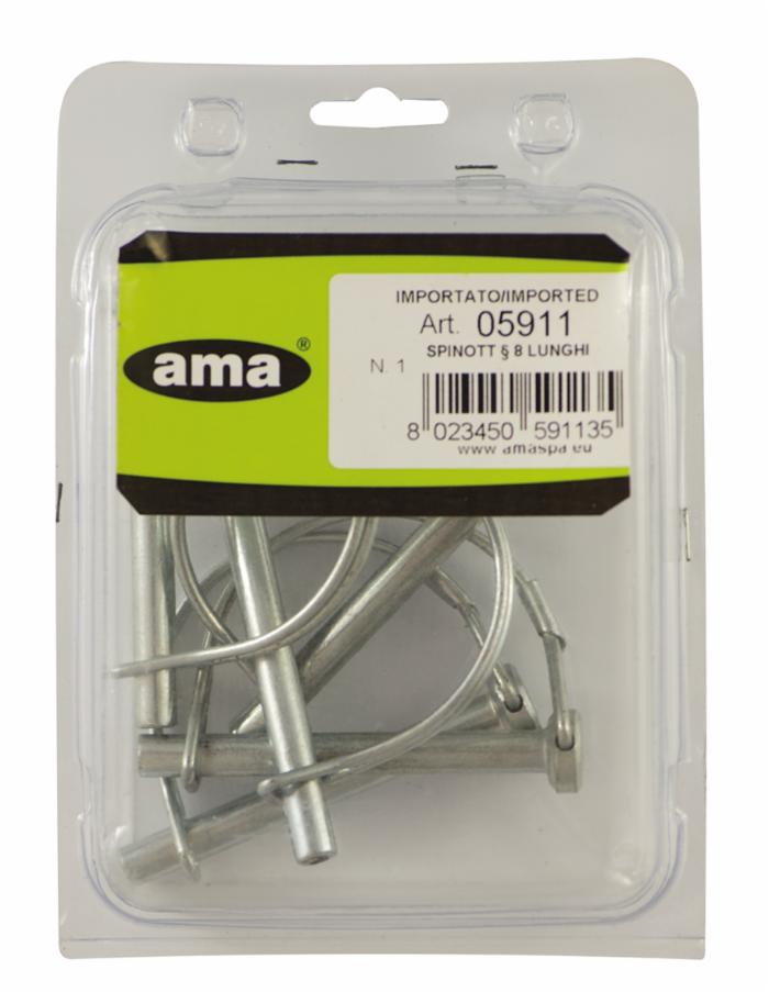 NEW - 10 x Shaft Locking Pin Diam. 8 mm TRACTOR TRAILER BOAT CAMPER ...